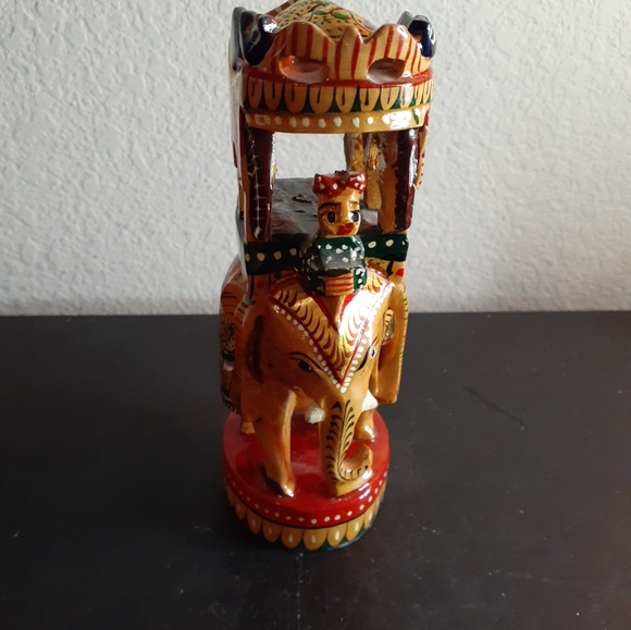 Art | Gorgeous Handcarved Handpainted 6 Ambari India Wooden Elephant Royal Carriage | Poshmark